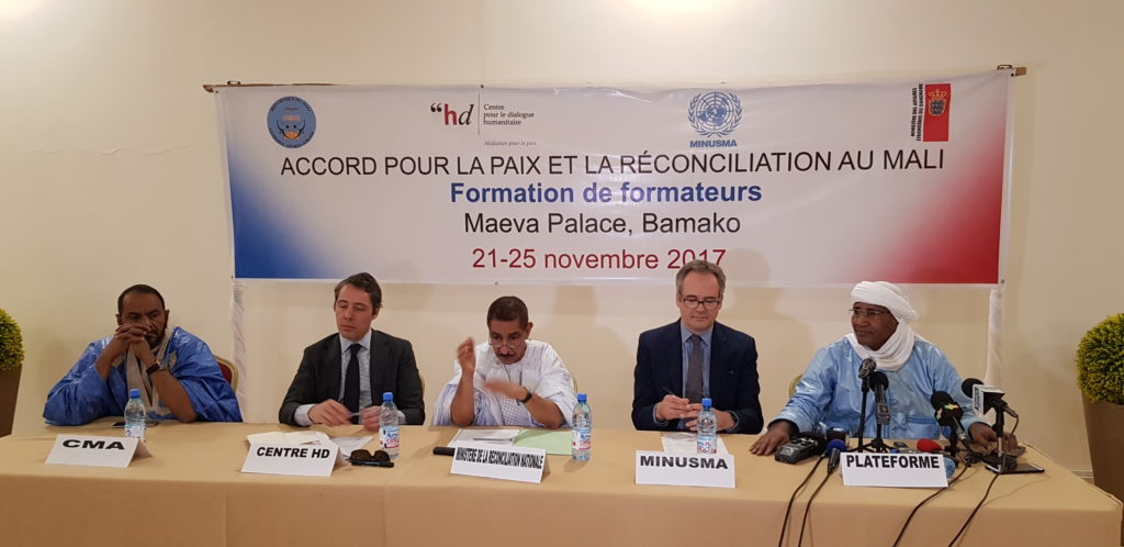 Atelier de remise à niveau des formateurs sur l’Accord pour la paix et ...