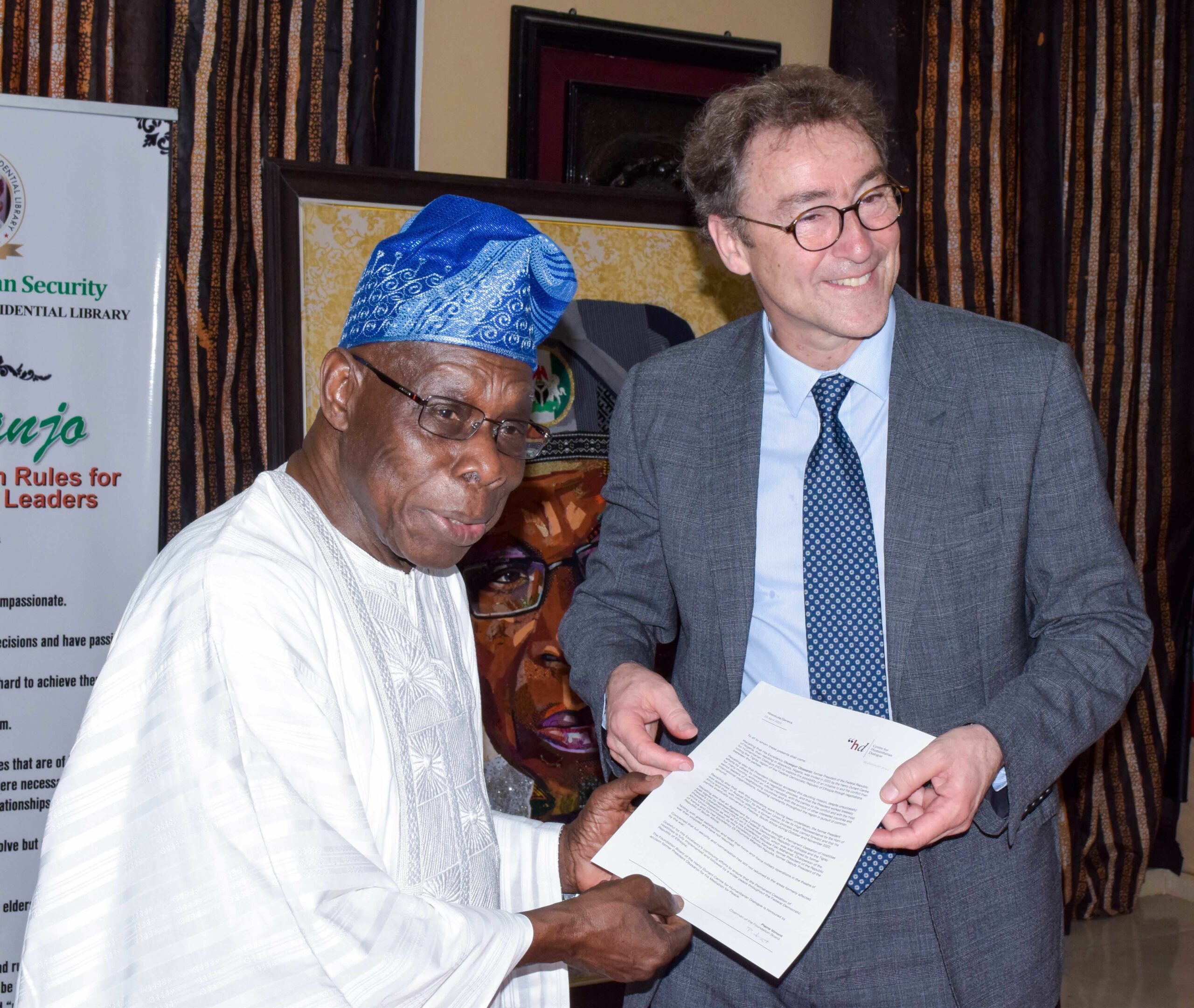 HD commends former Nigerian President Obasanjo for mediation for peace ...