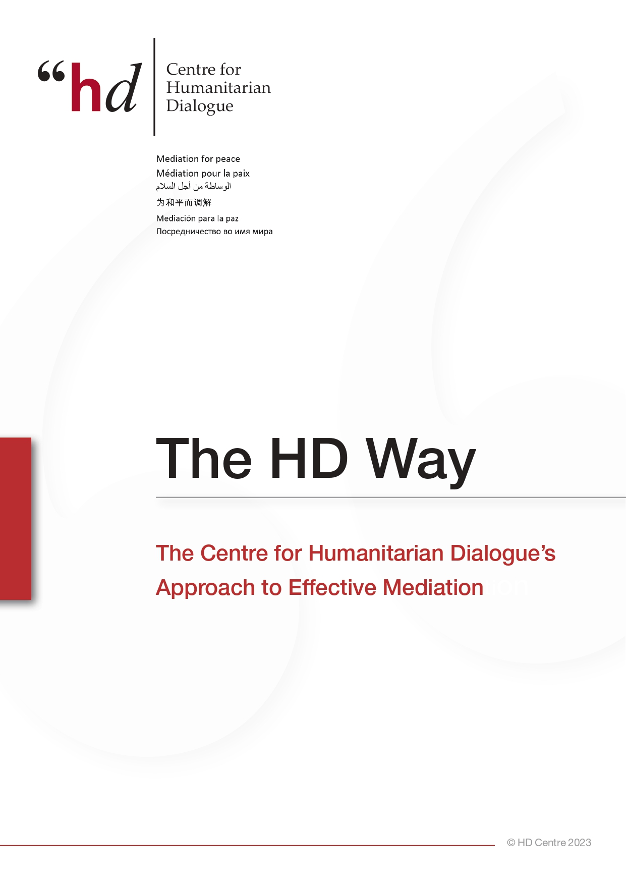 The HD Way: Notre approche pour une médiation efficace | HD